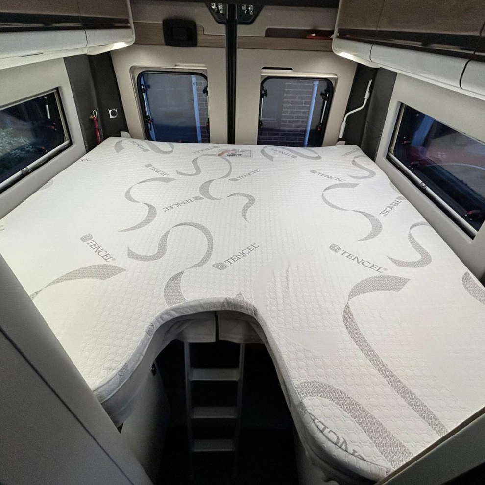 Super King Size Memory Foam Left Rounded Corner Caravan Mattress Topper ...